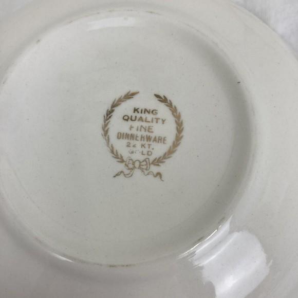 Dining | One Vintage King Quality Fine Colonial Couple Gold 22k Us 196 ...